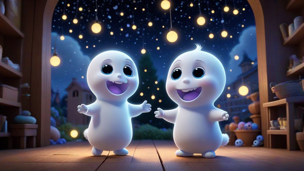 Five Baby Ghosts Say Boo Boo Boo | Halloween Nursery Rhyme for Kids ...
