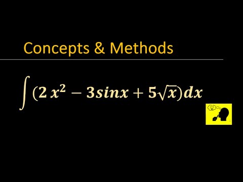 Integrate 2x^2-3sinx+5sqrt(x) dx || Find the integral `int(2x^2-3sinx ...