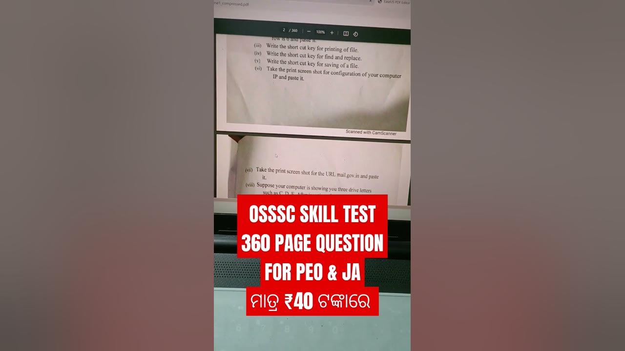 OSSSC PEO JA Skill Test Question Paper Set YouTube osssc-peo-ja-skill-test-question-paper-set-youtube