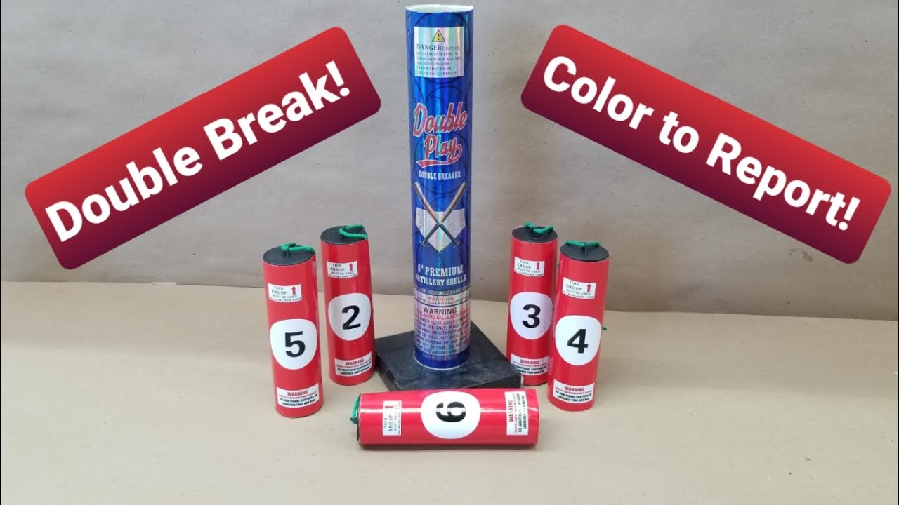 What's inside a Double Play canister shell firework? - YouTube