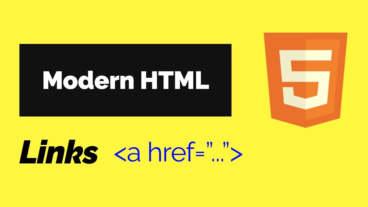 Learn Html Links Youtube
