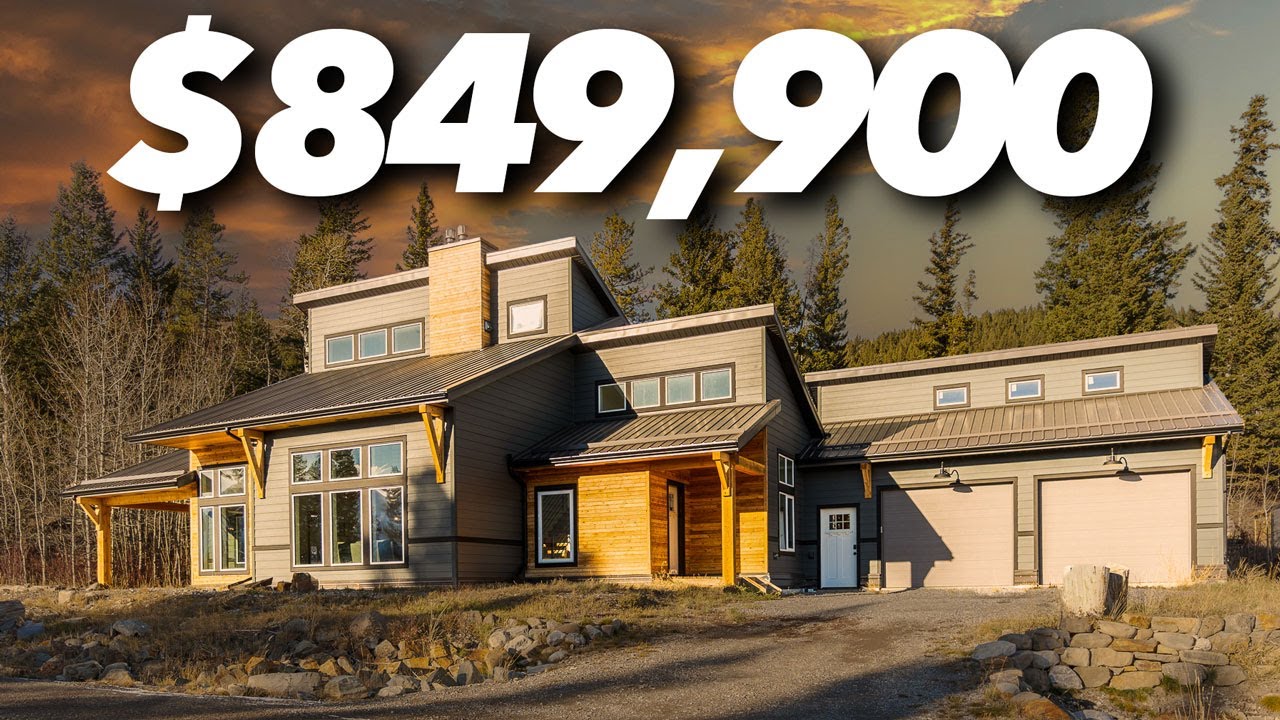 Tour an $849,900 CUSTOM Modern Mountain Home in the Crowsnest Pass ...