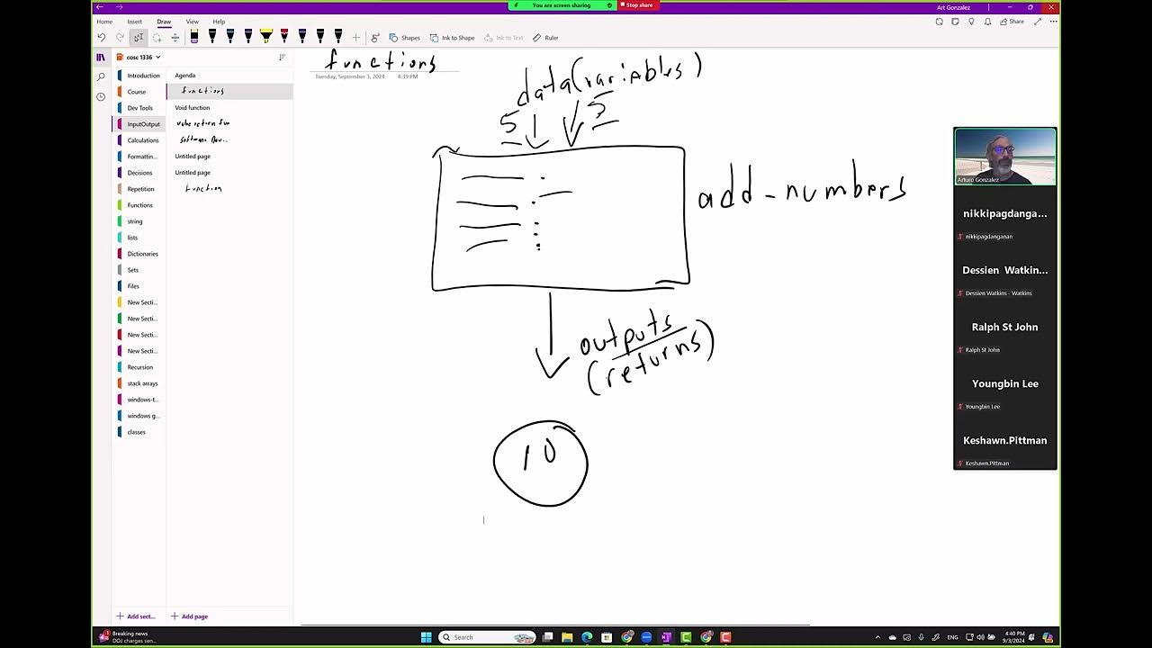 090324 COSC 1336 Python Intro to Functions and Unit Testing - YouTube