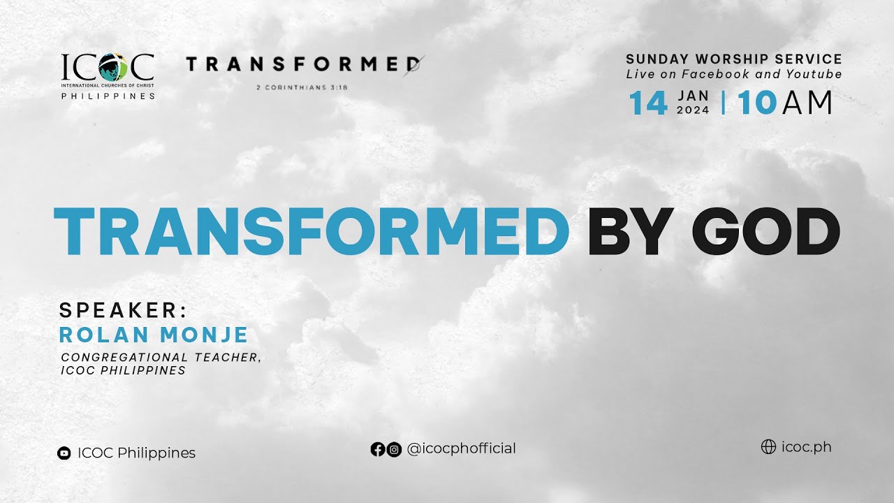 January 14, 2024 - ICOC Philippines Live Sunday Worship Service - YouTube