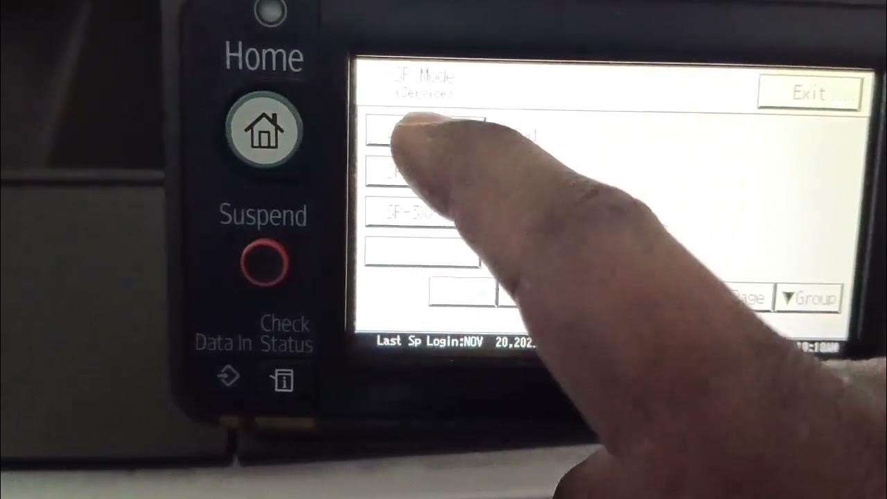 Como ingresar al Modo de servicio y contador Impresora Ricoh SP8300 - YouTube