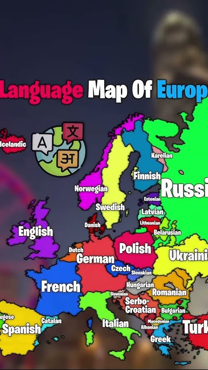 Language map of Europe - YouTube
