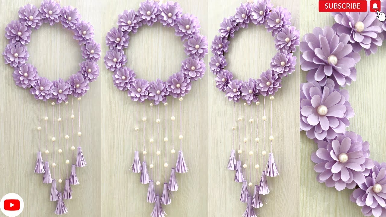 Easy Wall Hanging | Paper Wall Decor | Reusing Cardboard | Room Decor ...