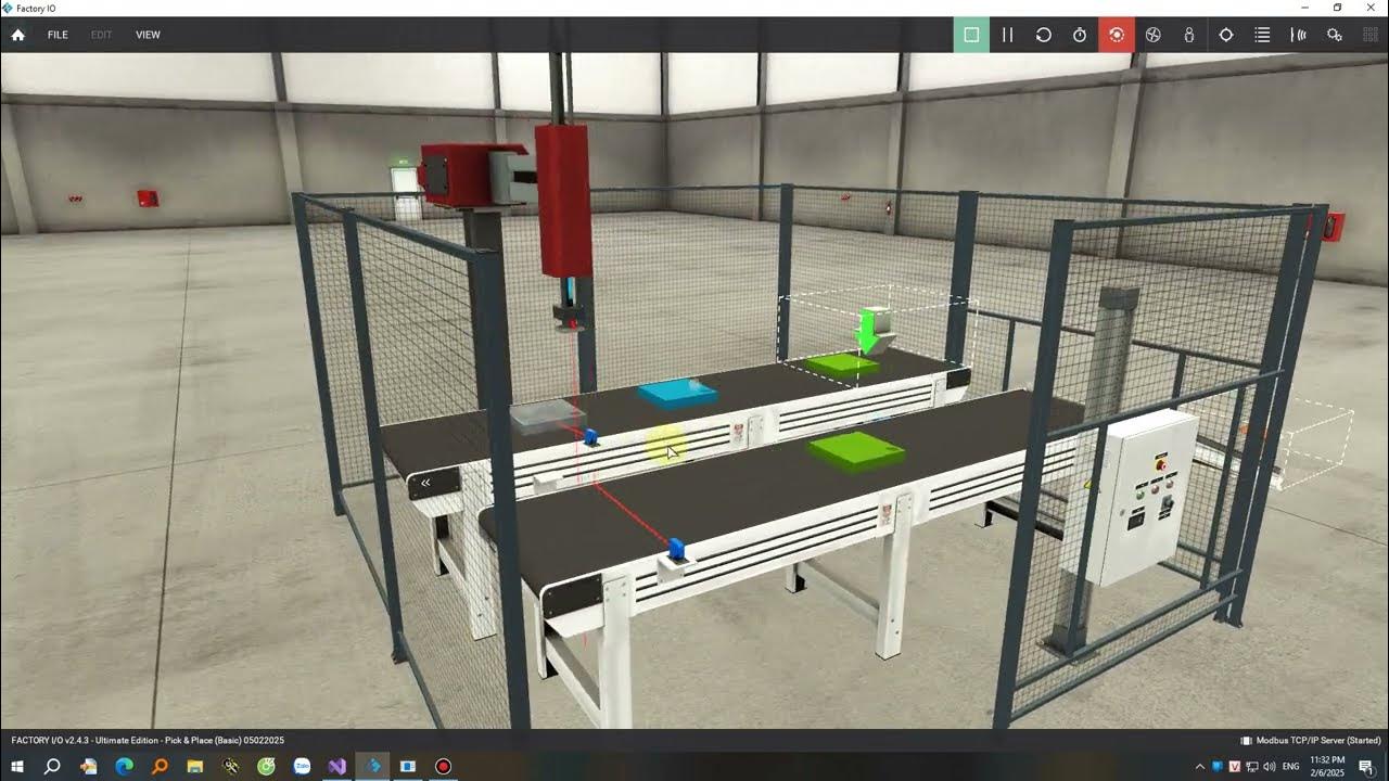 Factory IO tutorial Pick and Place ( Basic ) | Modbus TCP/IP |CSharp WPF - YouTube
