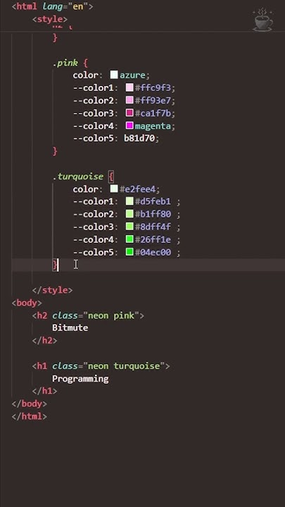 Bright Neon Sign 🌃 | Satisfying HTML, CSS Coding - YouTube