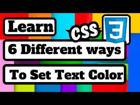 css color property | All Color Properties in CSS - YouTube