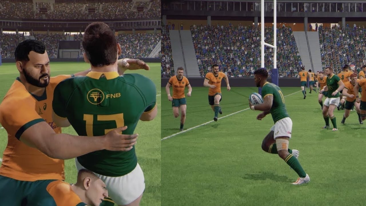 Rugby 25 - Springboks vs Wallabies. 2nd Test Match goes into extra time ...