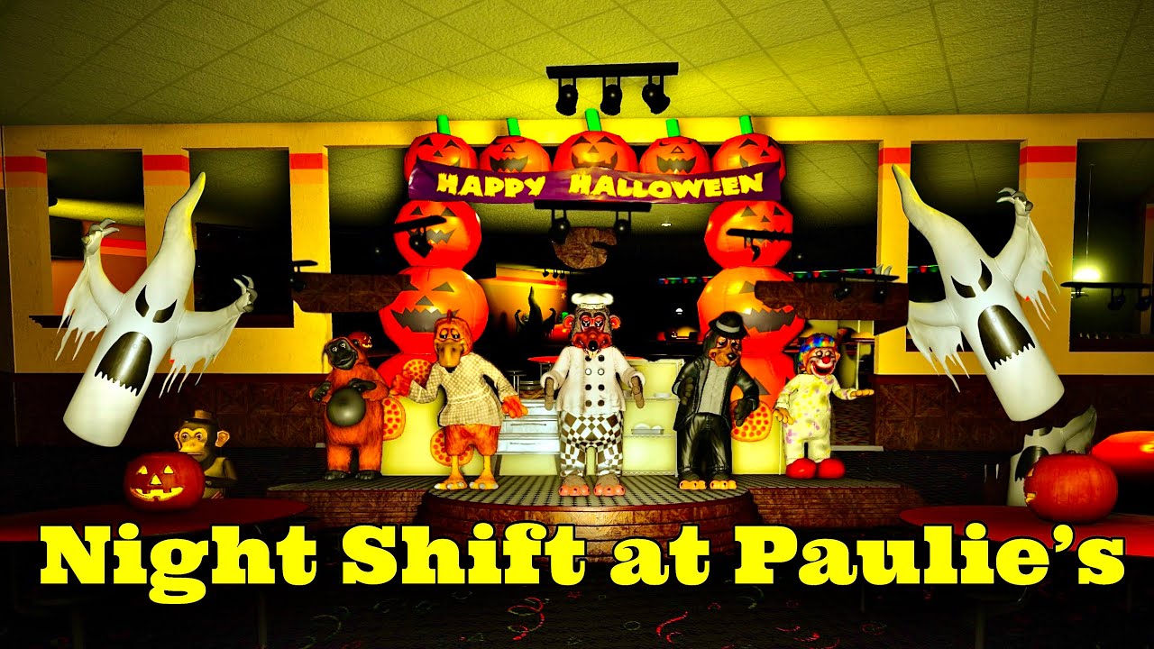ROBLOX - Night Shift at Paulie’s 🎃 HALLOWEEN UPDATE - Full Walkthrough ...