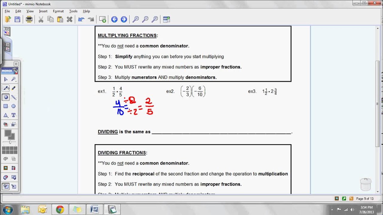1 5 Multiply And Divide Fractions YouTube 1 5 Multiply And Divide Fractions YouTube