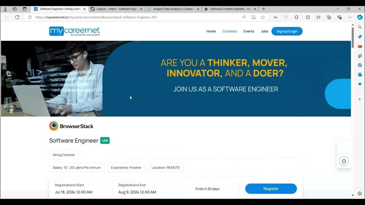 BrowserStack, Hackerearth Direct Test Hiring | OFF Campus Drive For ...