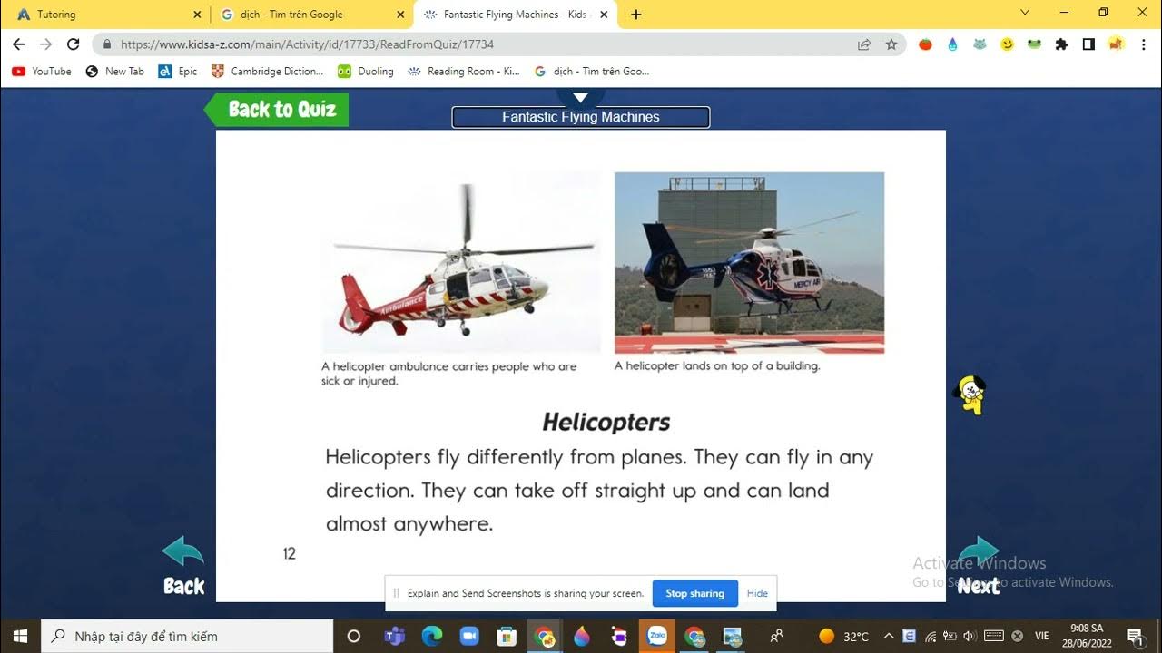 Read and Quiz - Kids AZ - Fantastic Flying Machines - YouTube