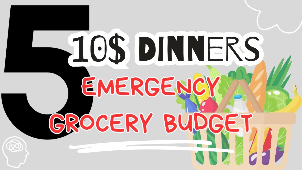 10$ DINNERS for A Fam of 4 | Emergency Grocery Budget & Cheap Easy Meal ...