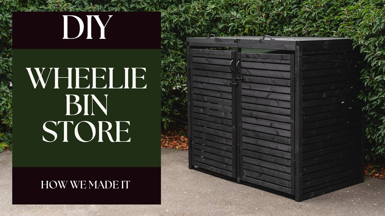 DIY Wheelie Bin Store | Hide Ugly Bins - YouTube