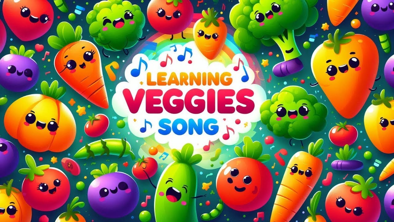 Learning Veggies Song | Fun and Educational Video for Kids ...