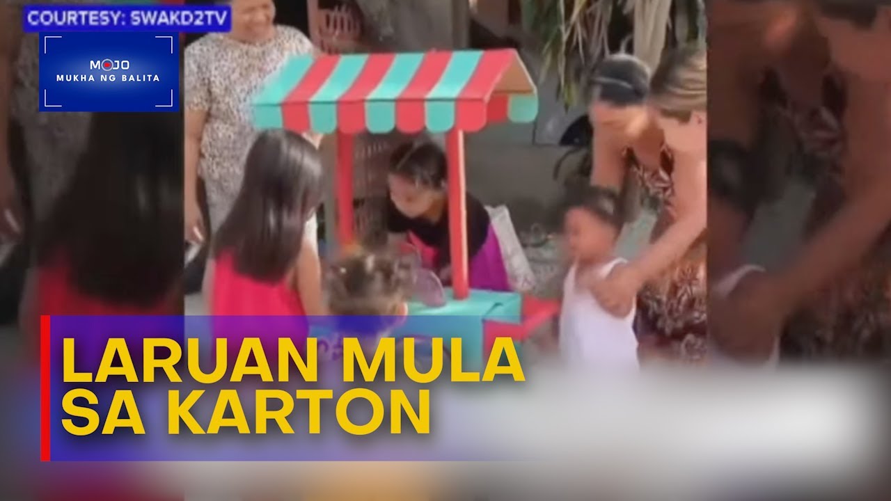 Karton, ginagawang laruan para lumawak ang creativity ng mga bagets ...