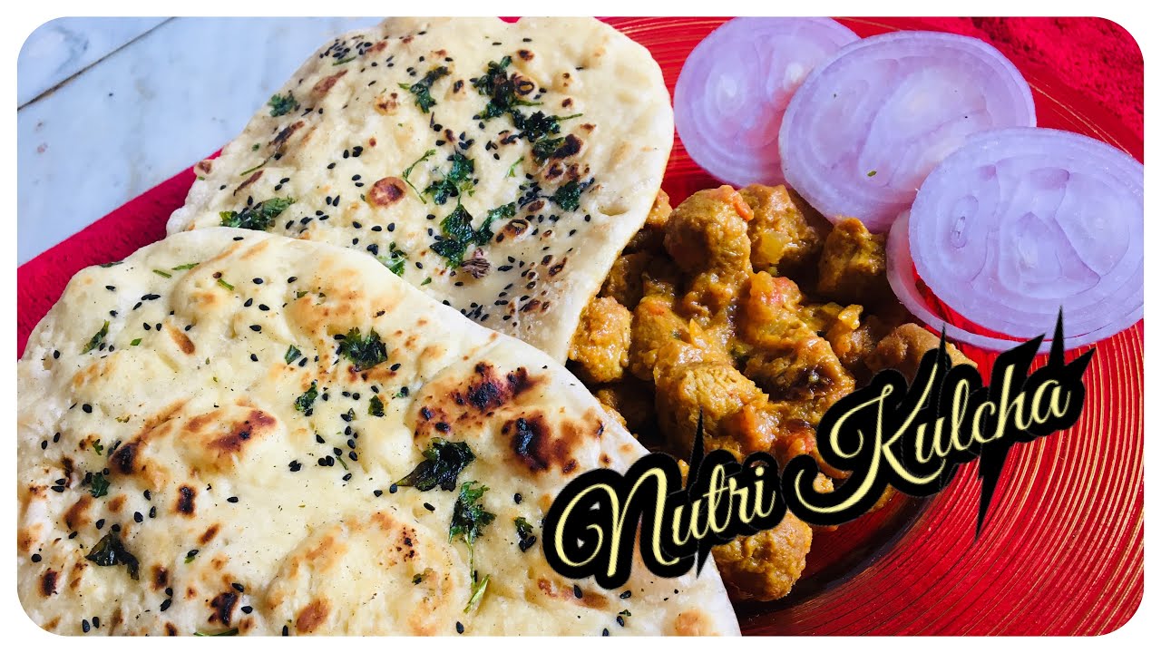Famous Amritsari Nutri Kulcha Recipe | Soya chunks Curry with Kulcha ...