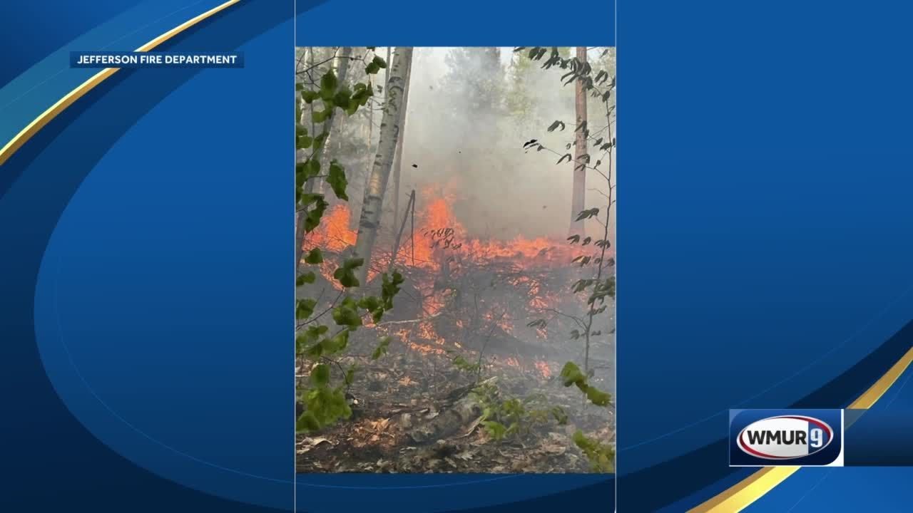 Crews battle forest fire in Shelburne - YouTube