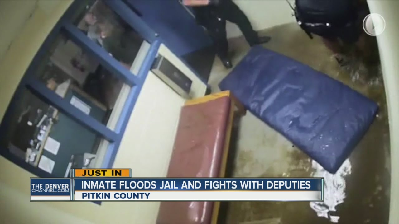 Aspen jail flood - YouTube