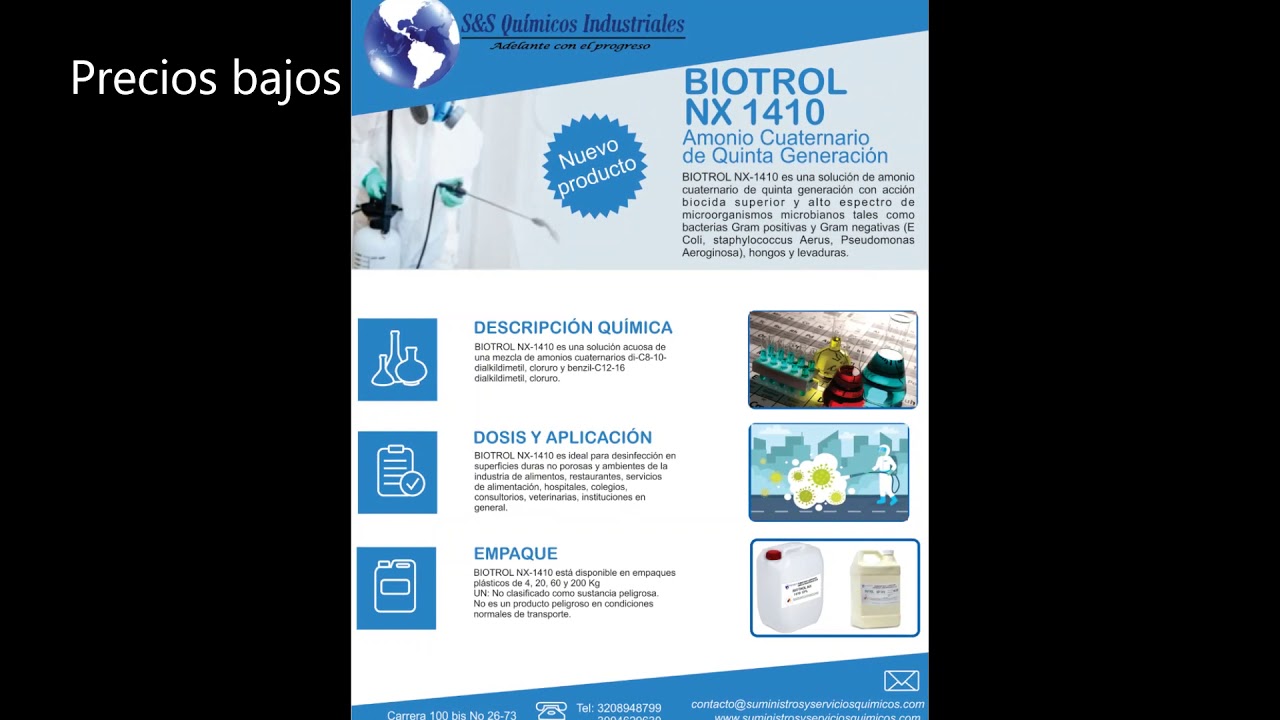 Desinfectante Biotrol nx - YouTube