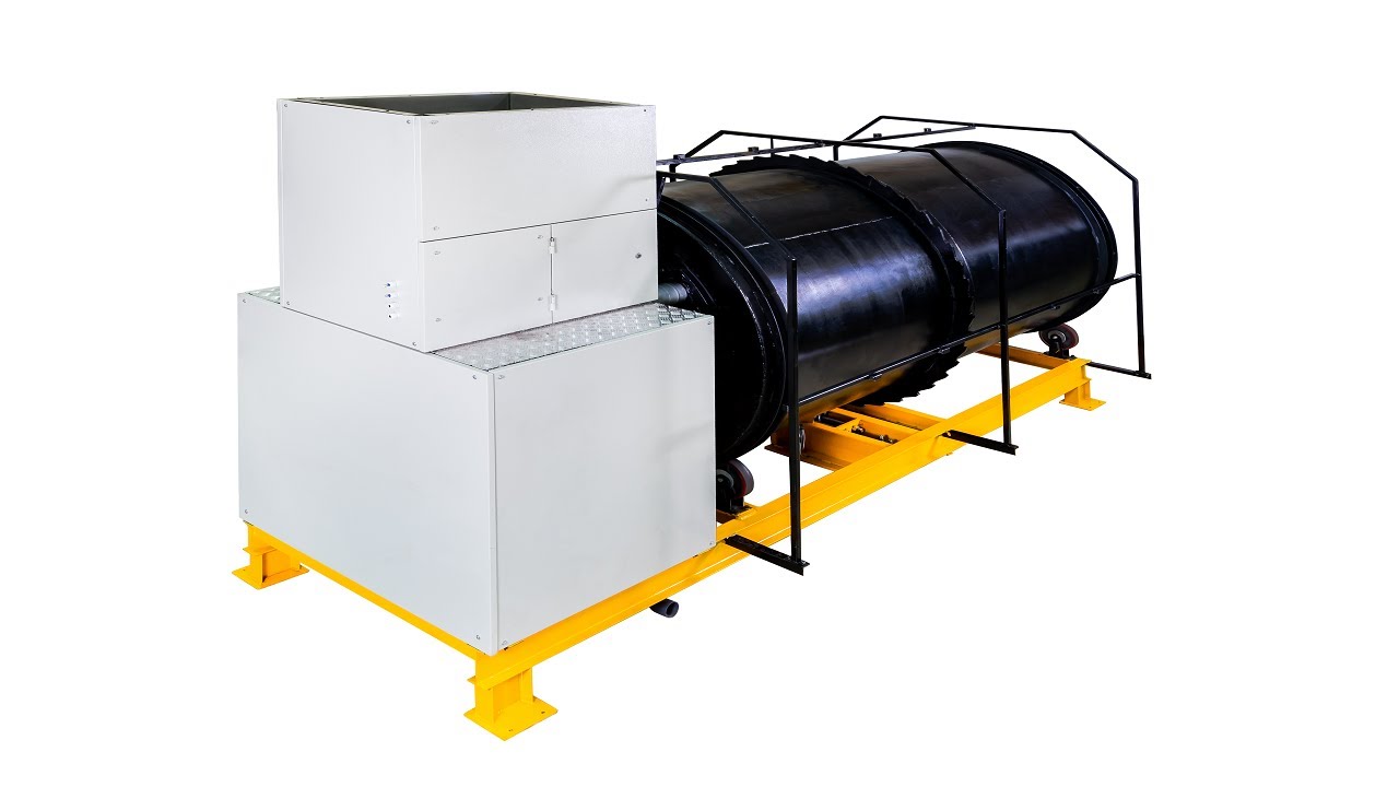 SMART Drum Composting Machine at Malkapur - YouTube