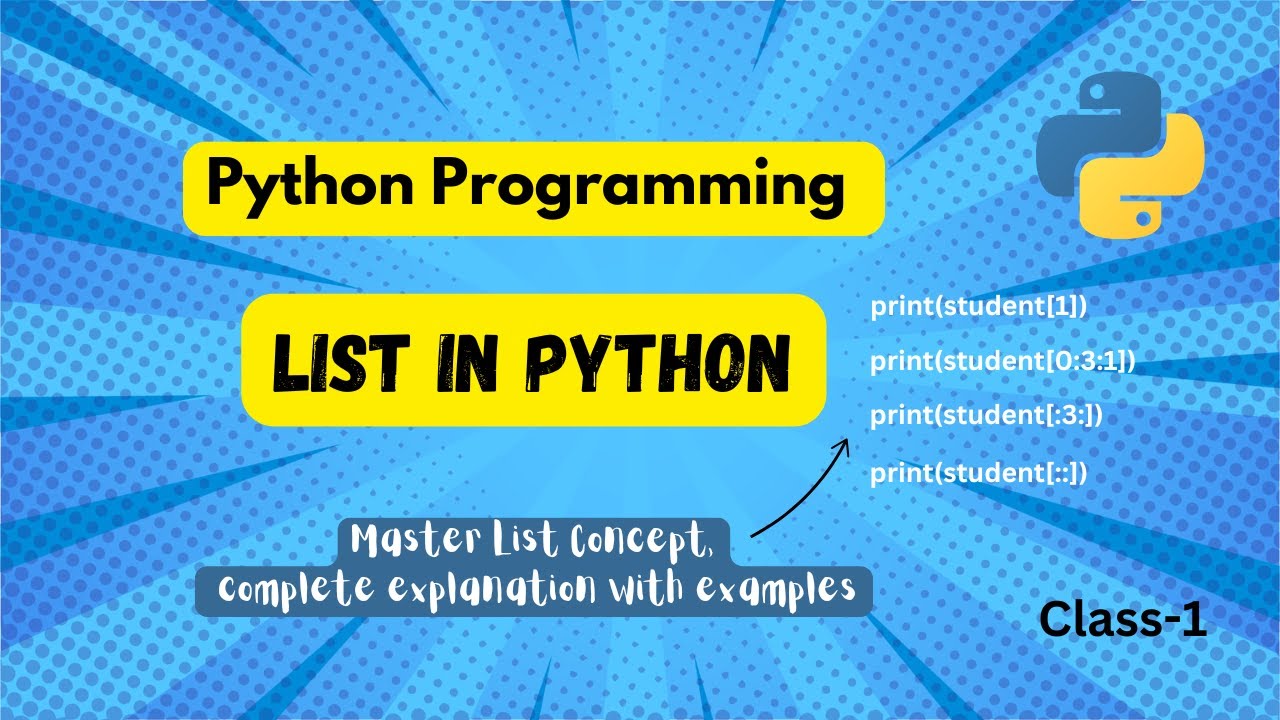 List in Python | List Revision Practice Without Confusion | Python for ...