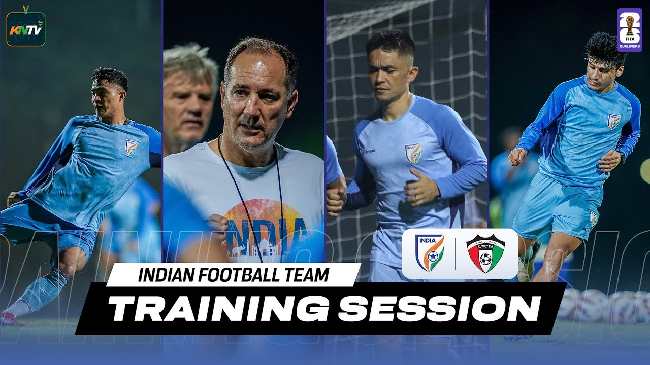 Indian Football Team Training Session | FIFA World Cup Qualifiers 2026 ...