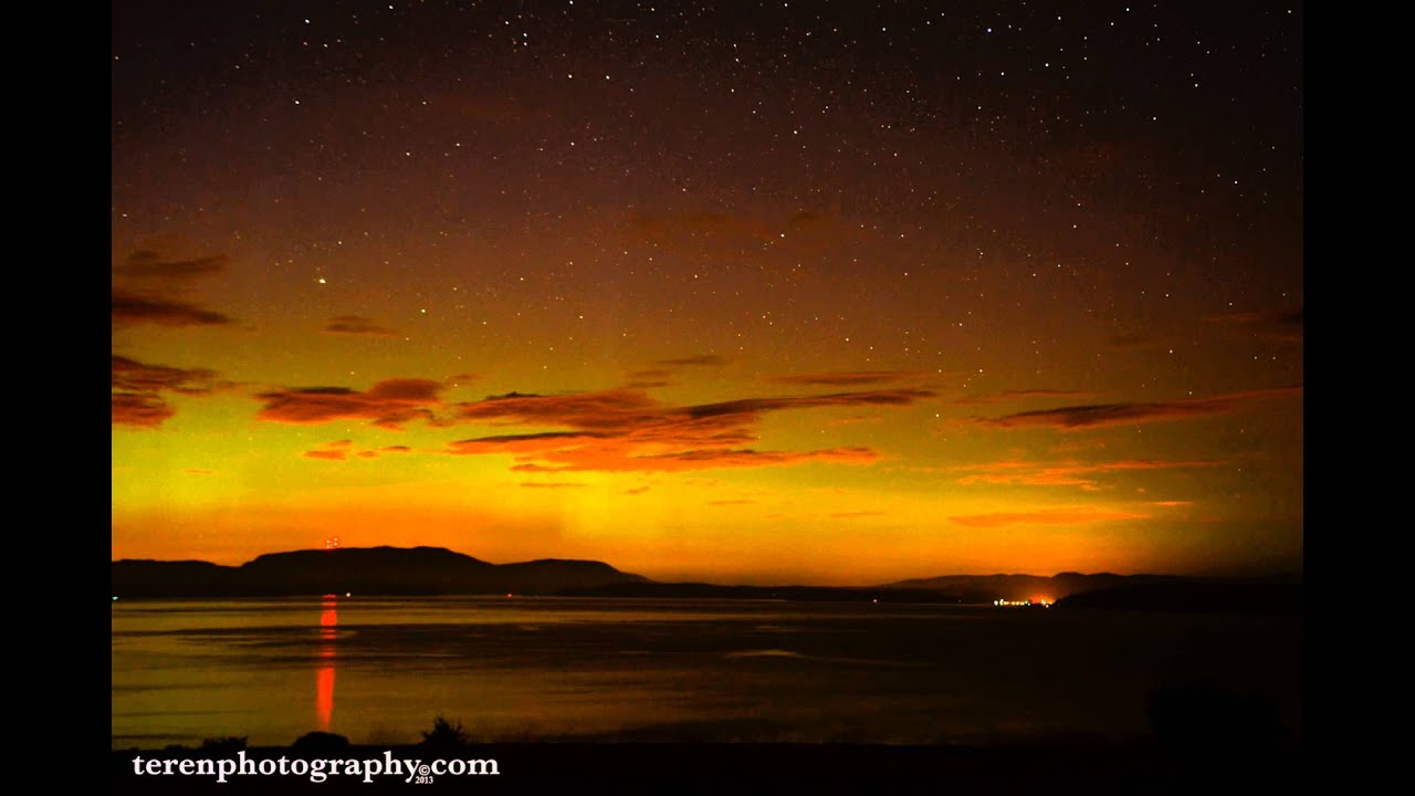 Northern Lights over Griffin Bay, San Juan Islands - July 10, 2013 ...