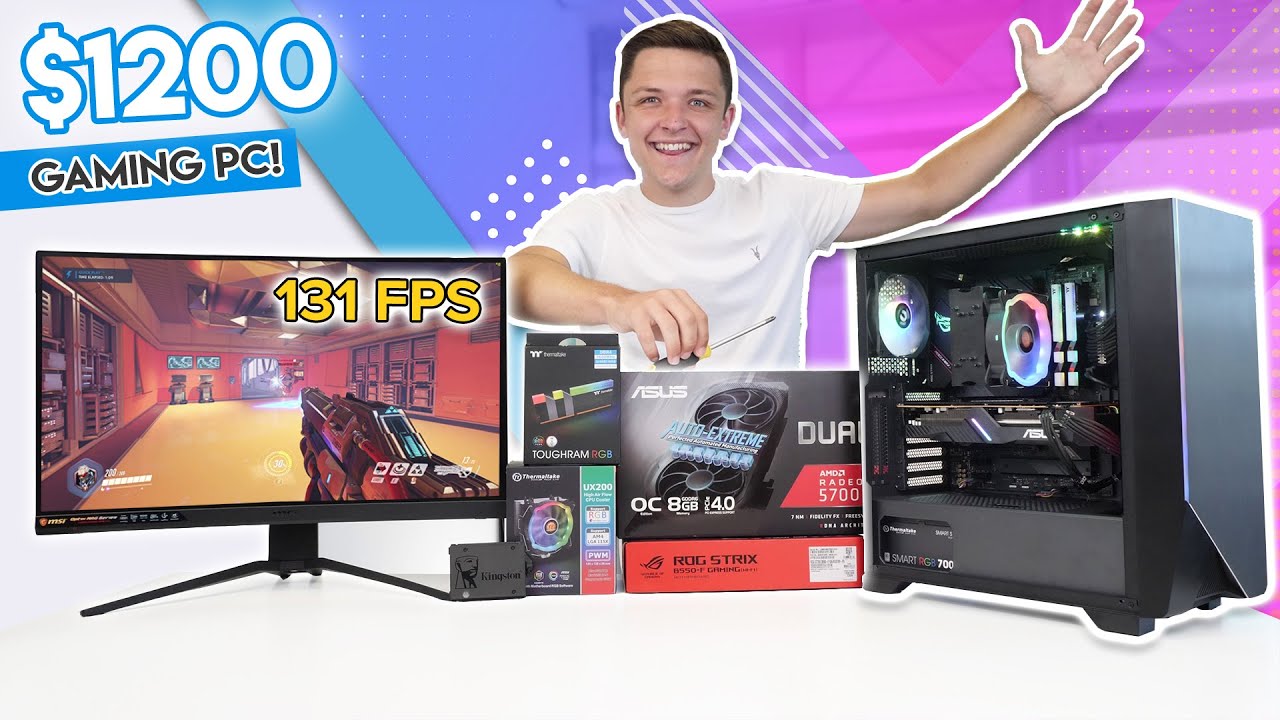 Epic $1200 Gaming PC Build 2020! [RX 5700XT & Ryzen 5 w/1440p ...