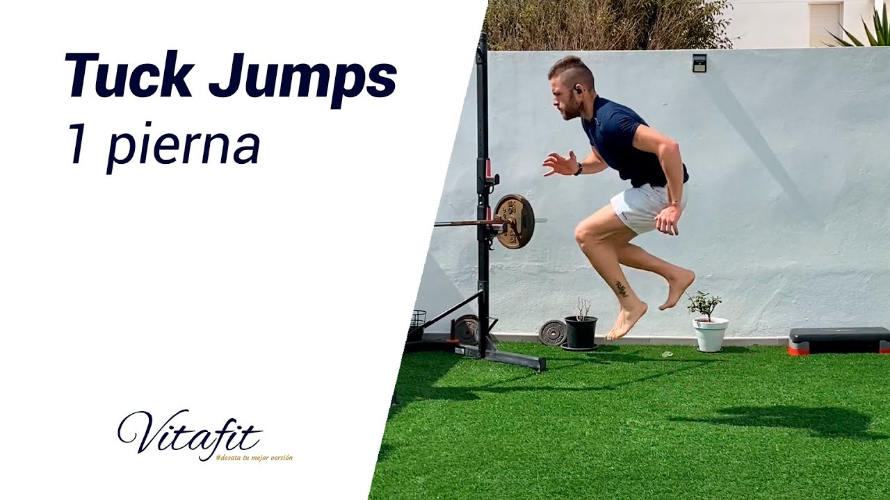 Tuck jumps 1 pierna VF - YouTube