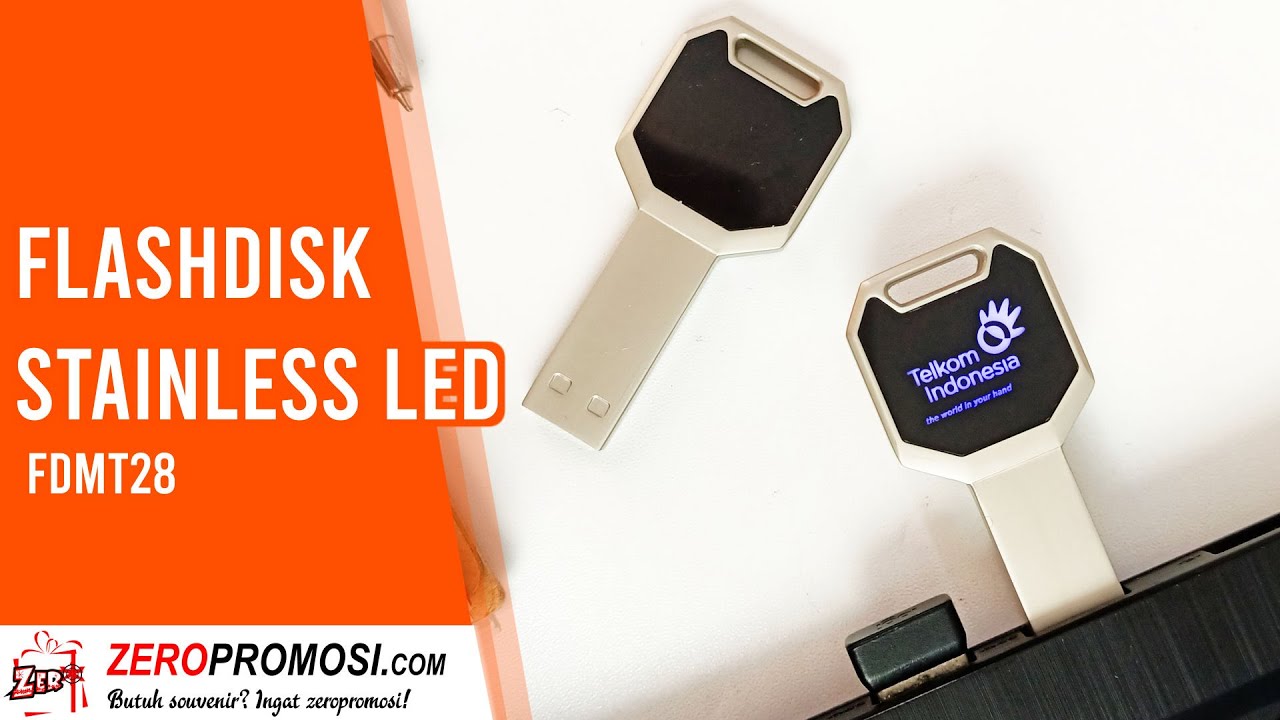 Souvenir Flashdisk Metal Stainless LED FDMT28 review by zeropromosi.com ...