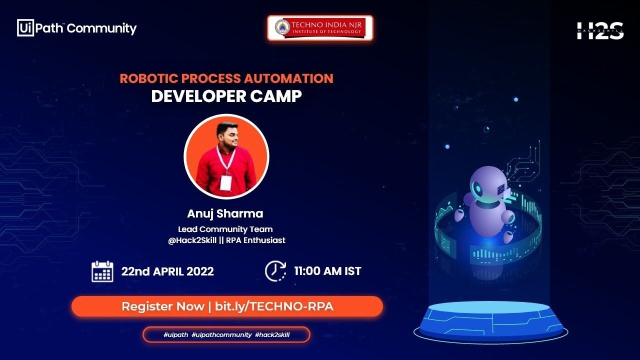 Techno India NJR RPA Developer Camp - YouTube