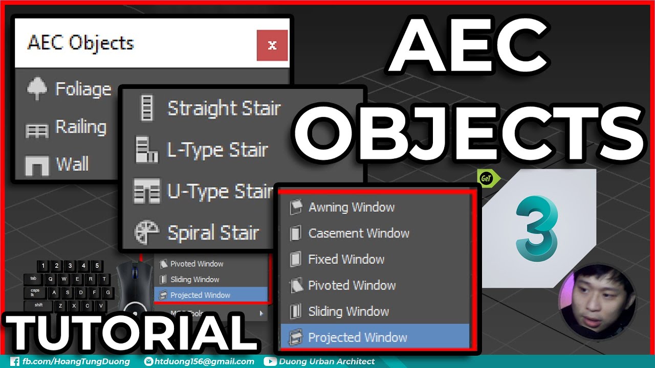 AEC Objects in 3ds Max tutorial | Duong Urban Architect - YouTube