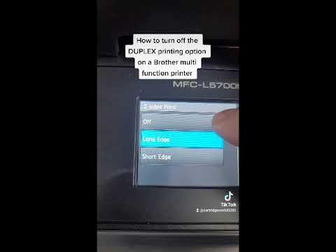 Brother MFC-L5850dw turn off duplex option - YouTube
