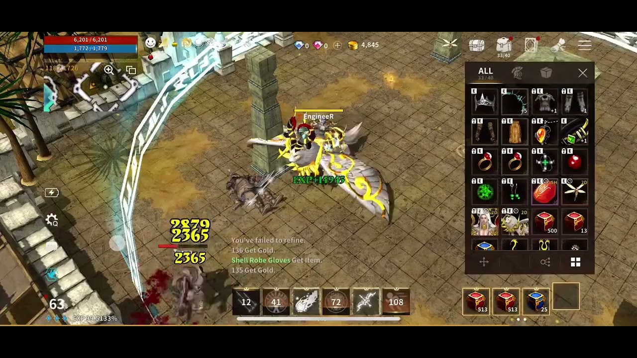 WYD MOBILE GLOBAL "EAST" - Upgrading 1st God Weapon/Refinando primeira ...