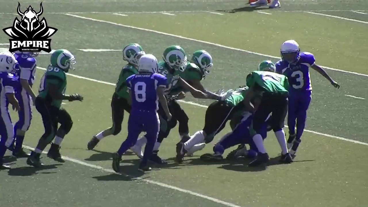 12u San Joaquin Jr Rams vs Lodi Colts Highlights - YouTube