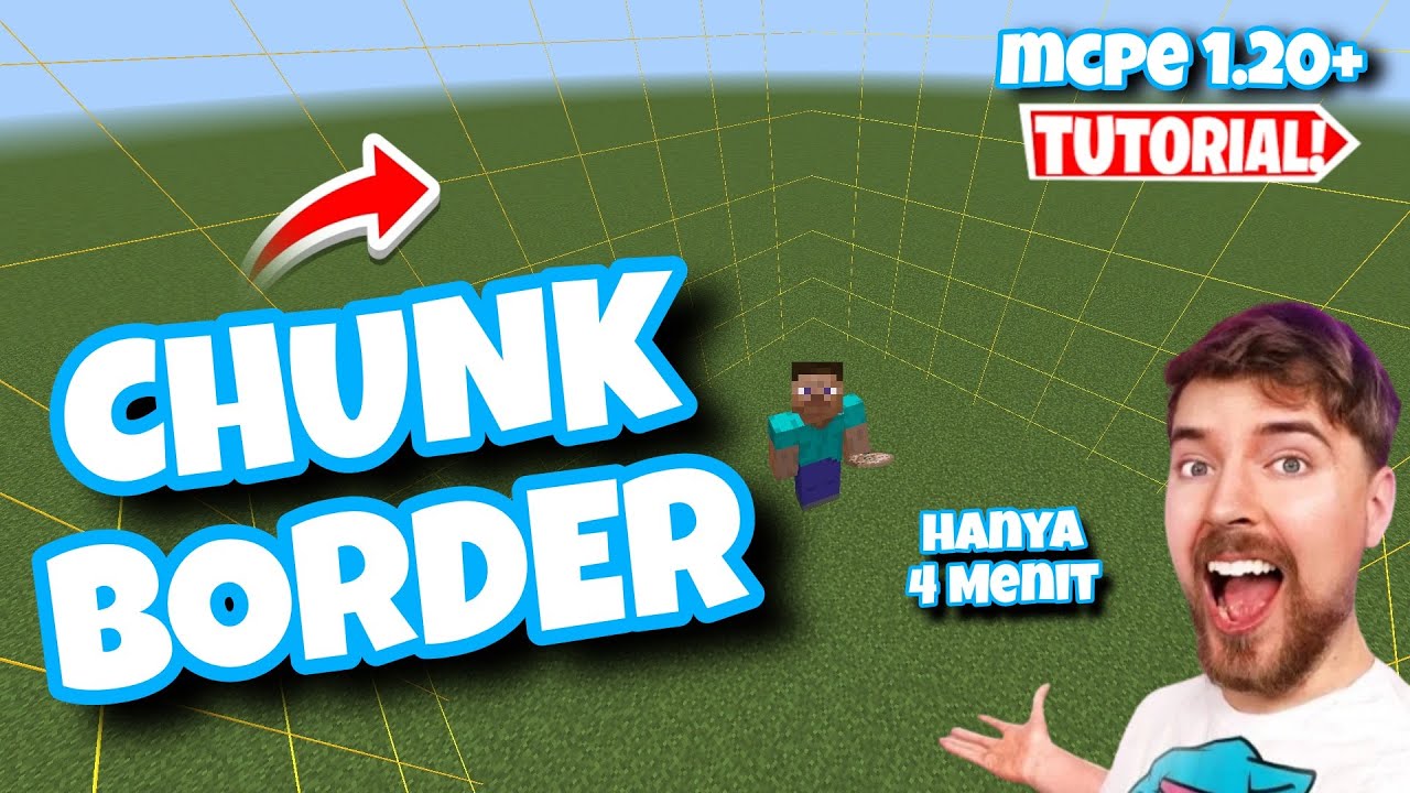 Cara Mengaktifkan Chunk Border MCPE/BEDROCK 1.20+ #mcpe #chunkborder ...