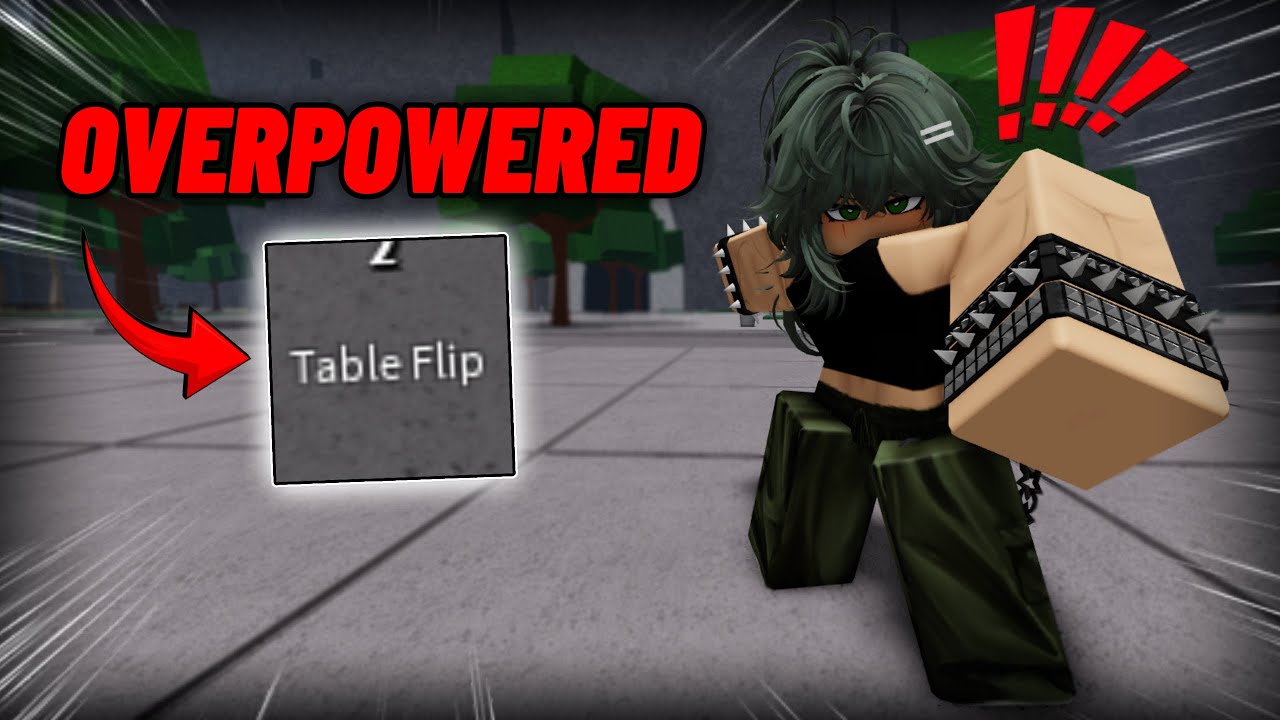 This Is The EASIEST TRUE TABLEFLIP TECH #thestrongestbattlegrounds #tsb ...