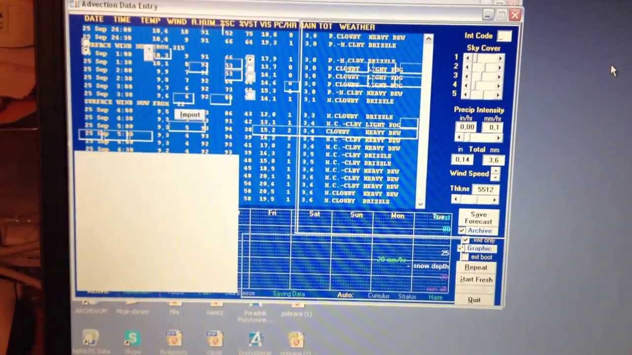 WXSIM generownie prognozy - YouTube