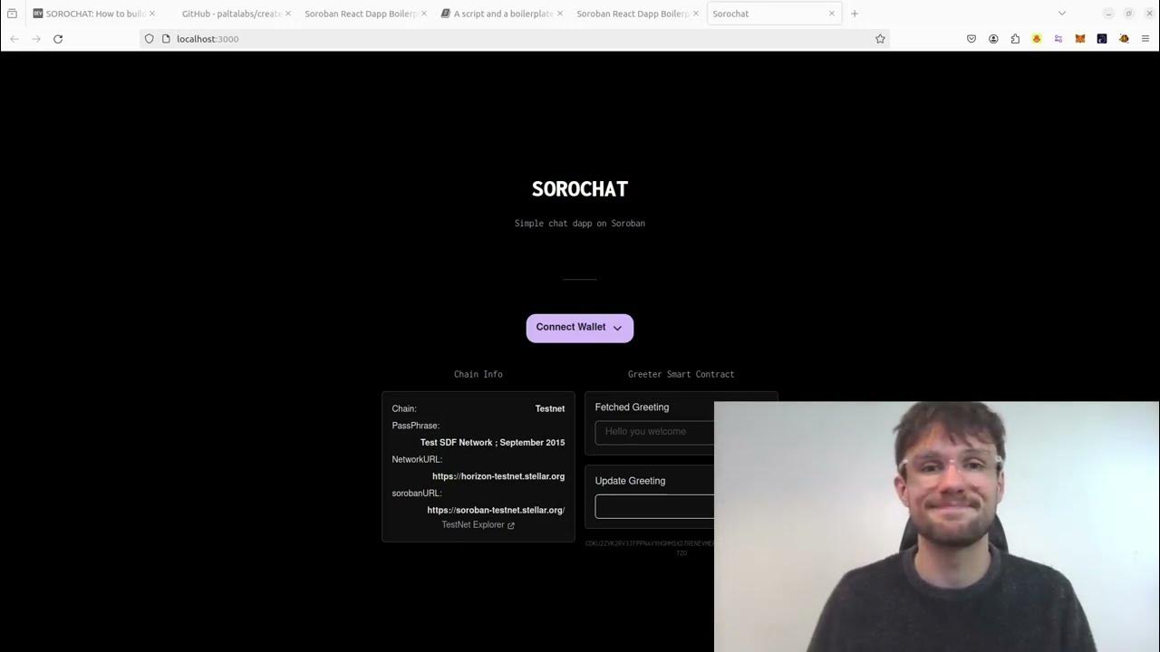 SOROCHAT Tutorial - Part 2 : Contracts - Soroban Dapp - YouTube