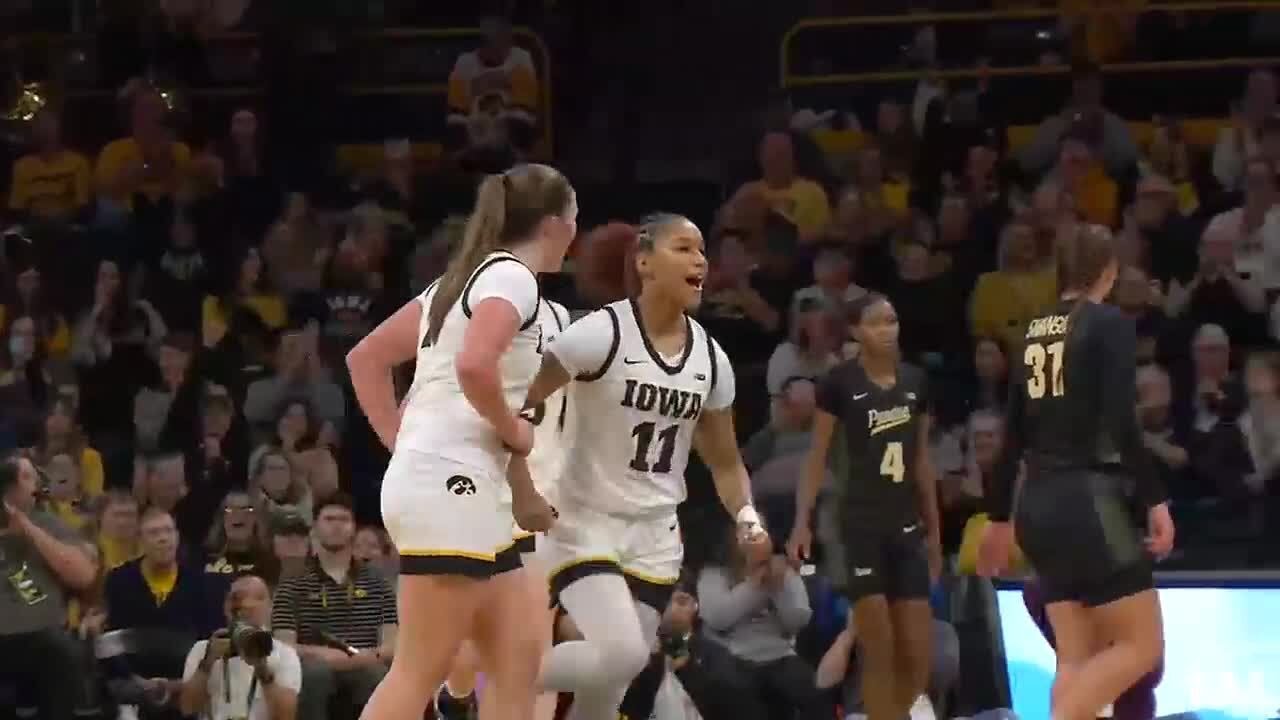 Addison O’Grady scores 12 points and No. 24 Iowa women topple Purdue 84 ...