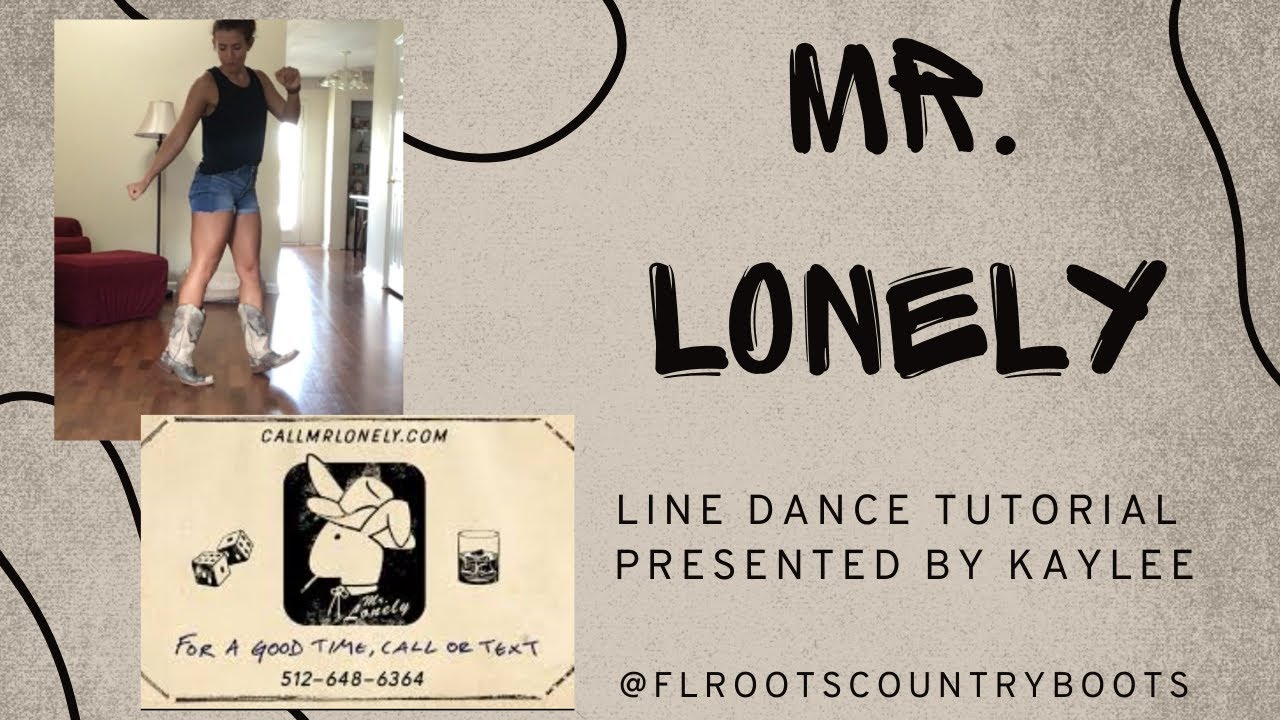 Mr. Lonely ~ Beginner/Improver Line Dance Tutorial and Demo - YouTube