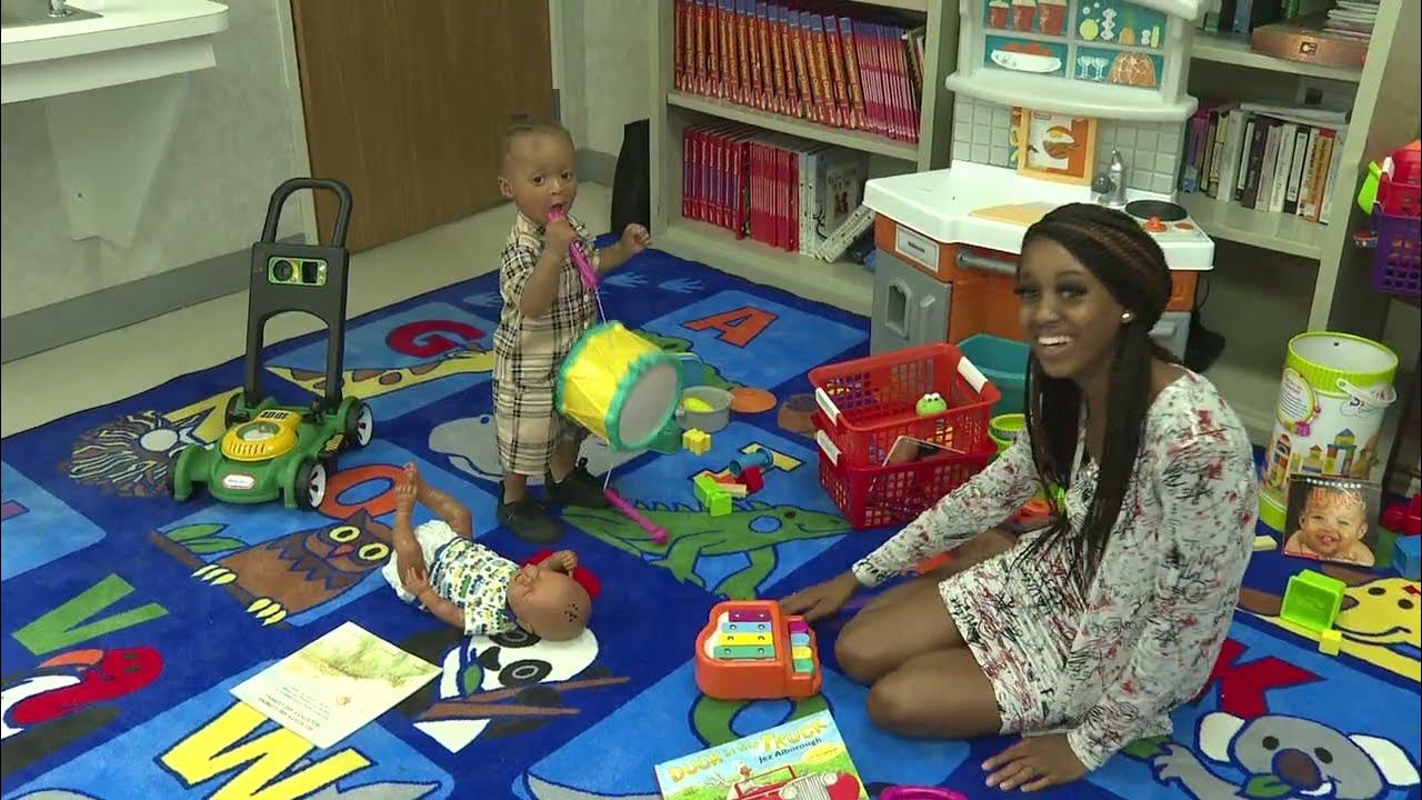Teen parent program helps young moms graduate - YouTube