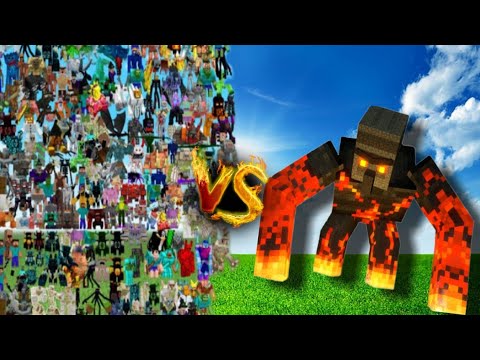 Magma Mutant Golem Vs all dengerous mobs fight #minecraft #game # ...