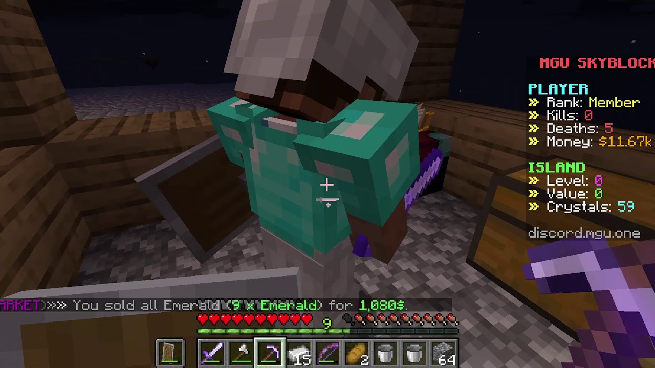 Playing Skyblock with my friend RageWarrior - YouTube