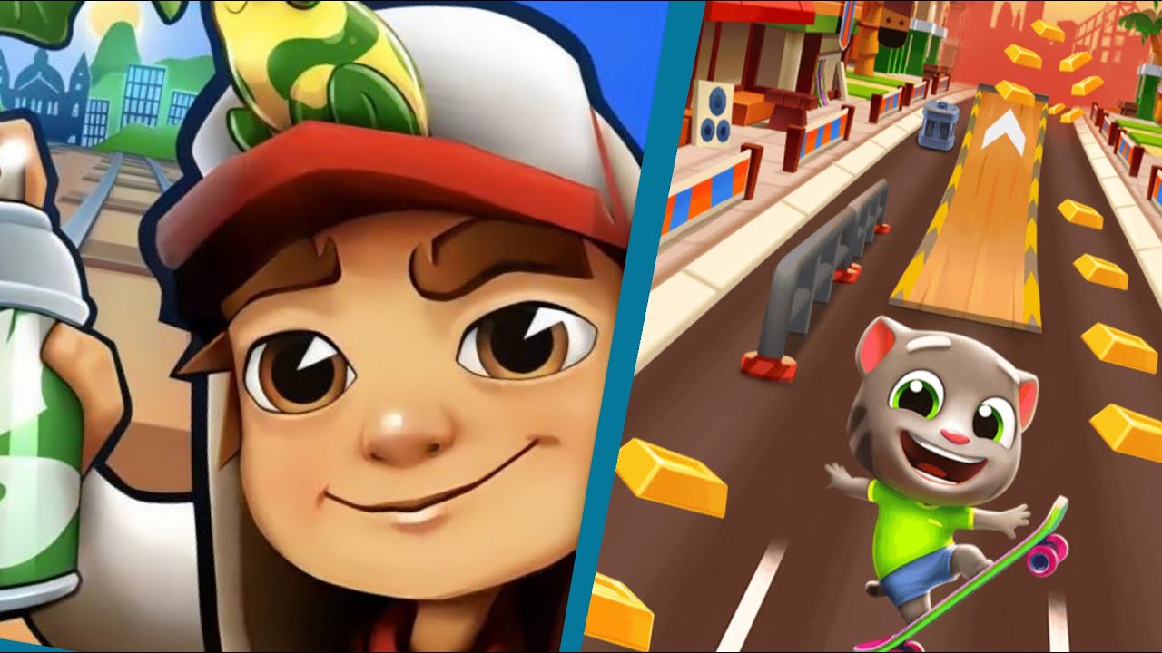 Subway Surfers vs Taking Tom Gold run .Taking tom vs subway surfers the ...