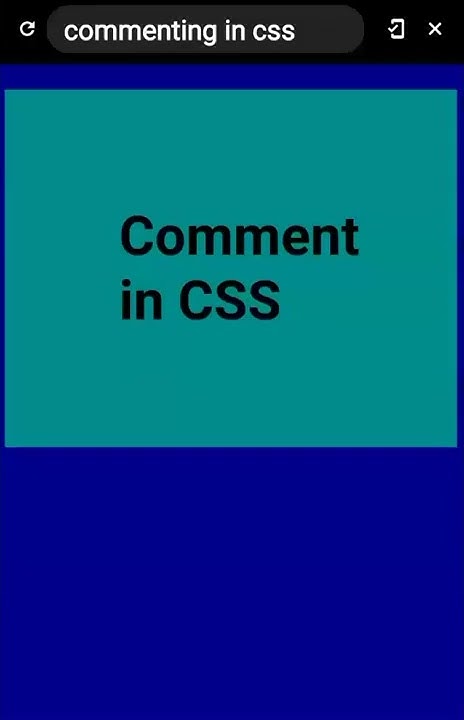 How To Add Comments In CSS #HowToAddCommentsInCSS #shorts #cssComments - YouTube